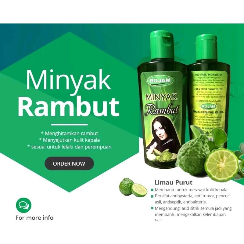 (SABAH) Minyak Rambut Rojam Hair Nutrition - TikTok Shop Malaysia