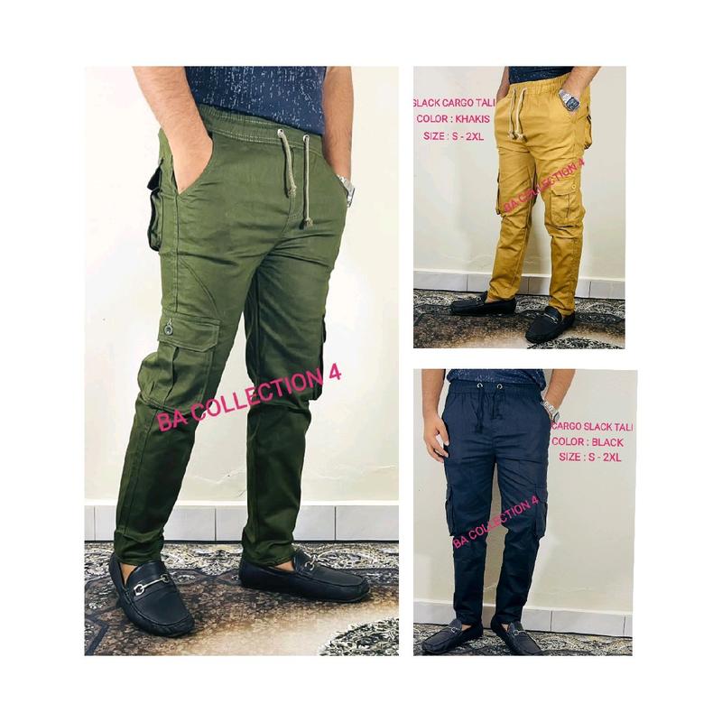 (Ready Stocks) Unisex Slack Cargo Tali Kain Stretchable High - TikTok ...
