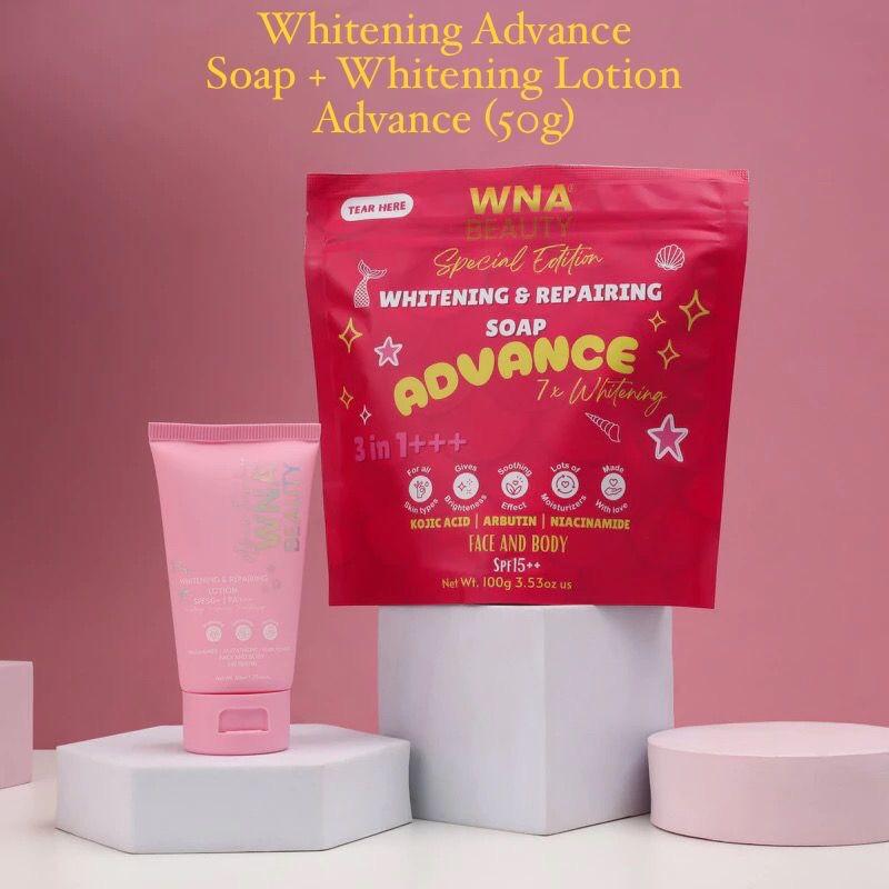 LOTION ADVANCE (50g)+ SOAP ADVANCE SPECIAL WNA 2IN1 (7xWHITENING ...