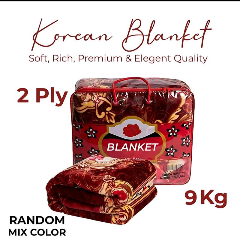 Selimut Queen/King Size Blankat Weight 9kg Koria Quality 2 Ply - TikTok ...