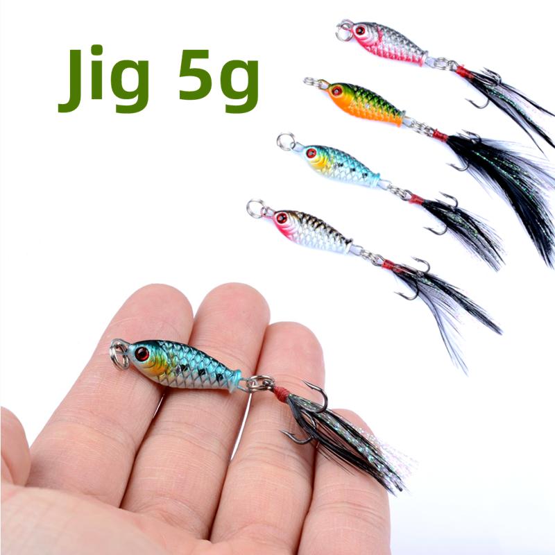 3.0cm/5.0g Mini Jig Lure With Hooks Fishing Bait - TikTok Shop Singapore