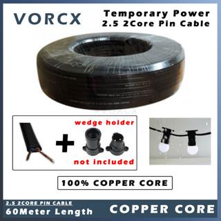 LOOSE CUT MC Copper 2 Core 2.5mm Temporary Power Pin Cable 60m - TikTok ...