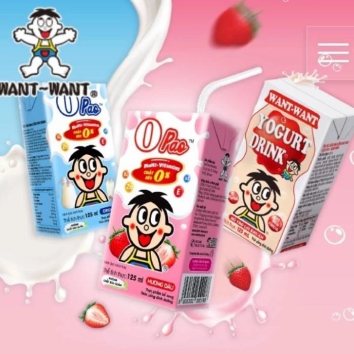 Want Want Opao Milk Flavoured Drink 125Ml - Minuman Susu 125ml - Shop ...