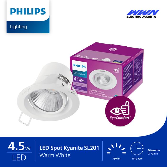 Jual Lampu Philips Spotlight 3W 4,5W Watt Downlight LED Spotlight ...