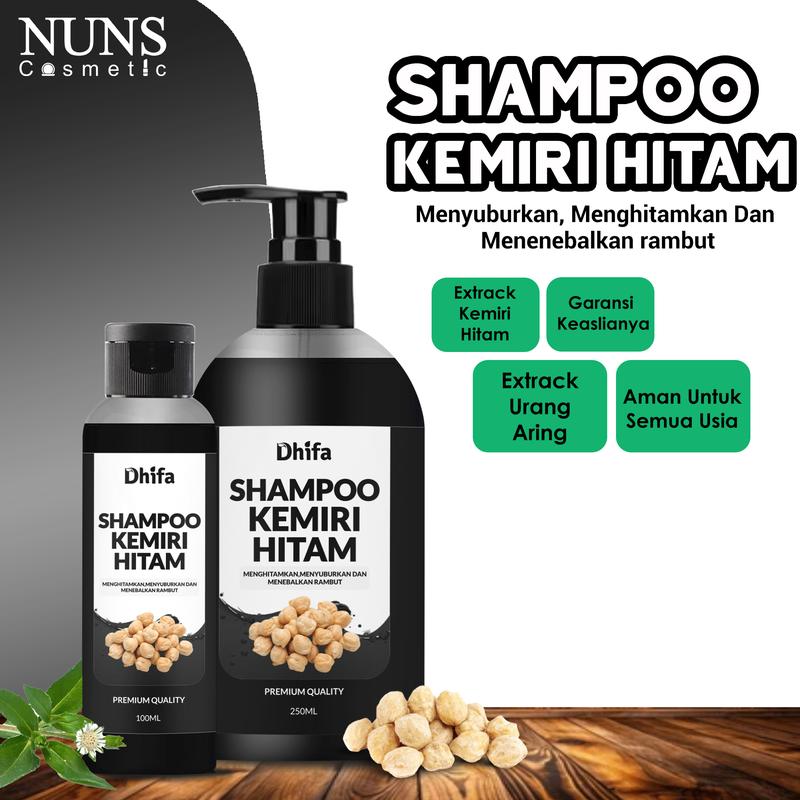Shampoo Kemiri Hitam 100ml Dan 250ml - Sampo Penumbuh Rambut - Shop ...