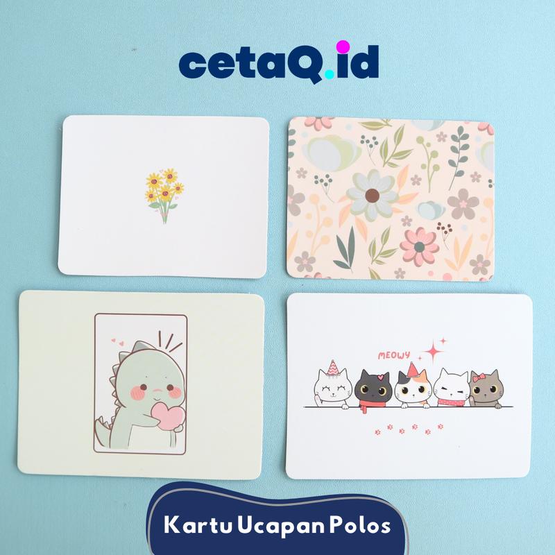 Kartu Ucapan Polos, Thank You Card, Greeting Card Polos Aesthetic ...