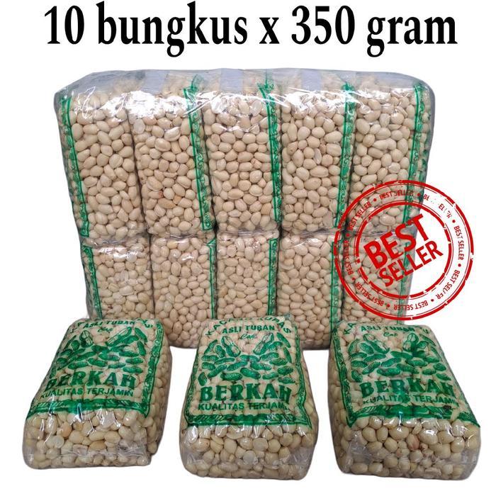 Jual PAKET 10 bungkus kacang kupas kemasan +- 350 gram grosir 1 ball ...