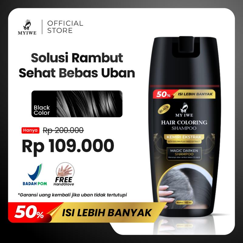 Myiwe Shampoo Penghilang Uban / Penghitam Rambut Uban Original - Shop ...