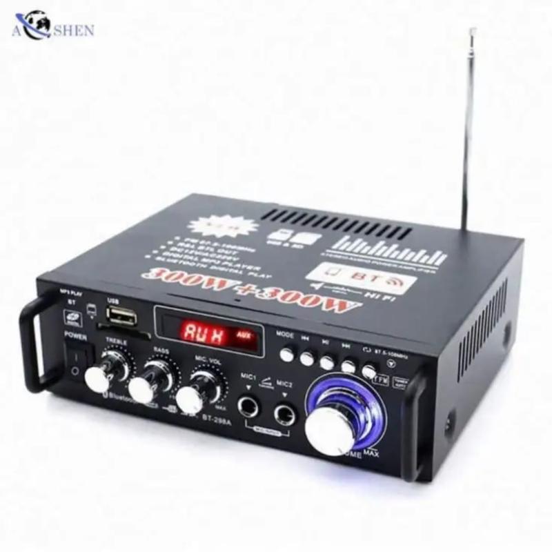 Amplifier Power 2000 Watt Full Bass Fleco BT-198B PRO Audio Penguat ...
