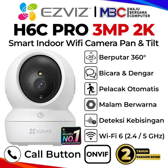 Jual Ezviz H6C Pro 3MP 2K Rotate 360 - Smart CCTV Wifi Wireless Camera ...