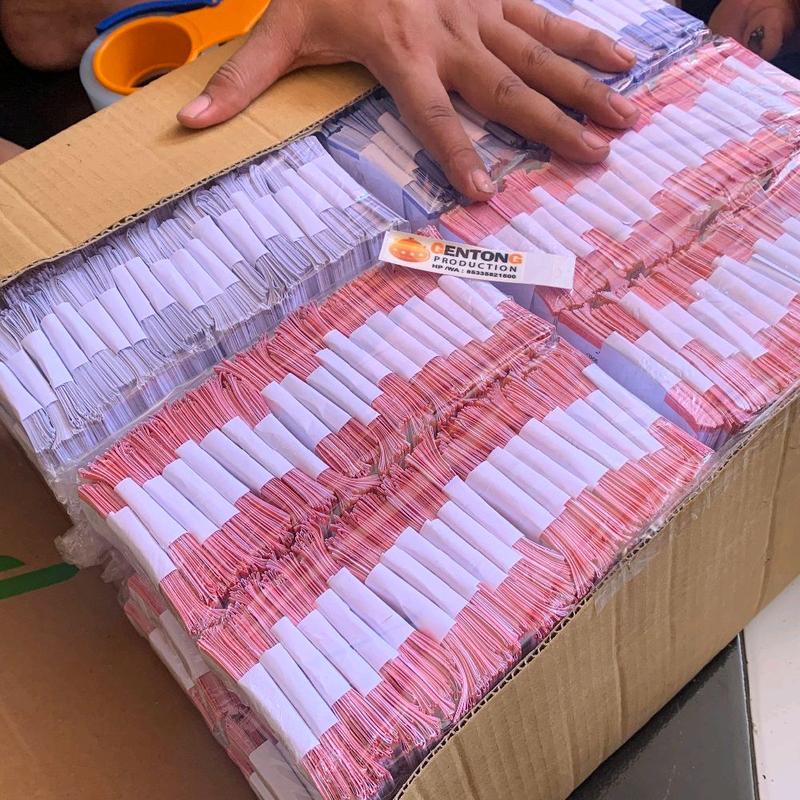 30 pcs sabuk uang bank mandiri, pengikat uang bank mandiri, ban - Shop ...