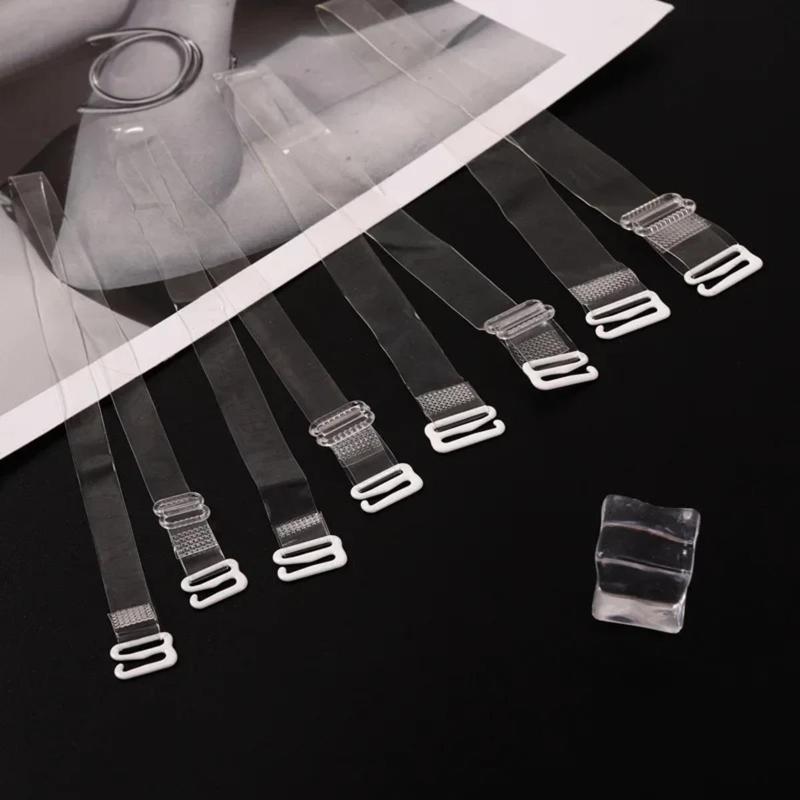 Elastic Invisible Bra Straps Transparent Detachable Adjust Shoulder ...
