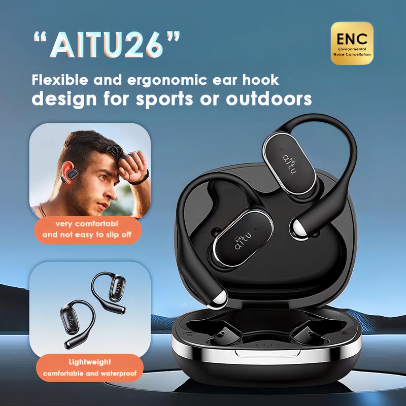 Aitu 26 Open Ear Earphone Bluetooth 5.4 Nirkabel TWS Headset - Shop ...