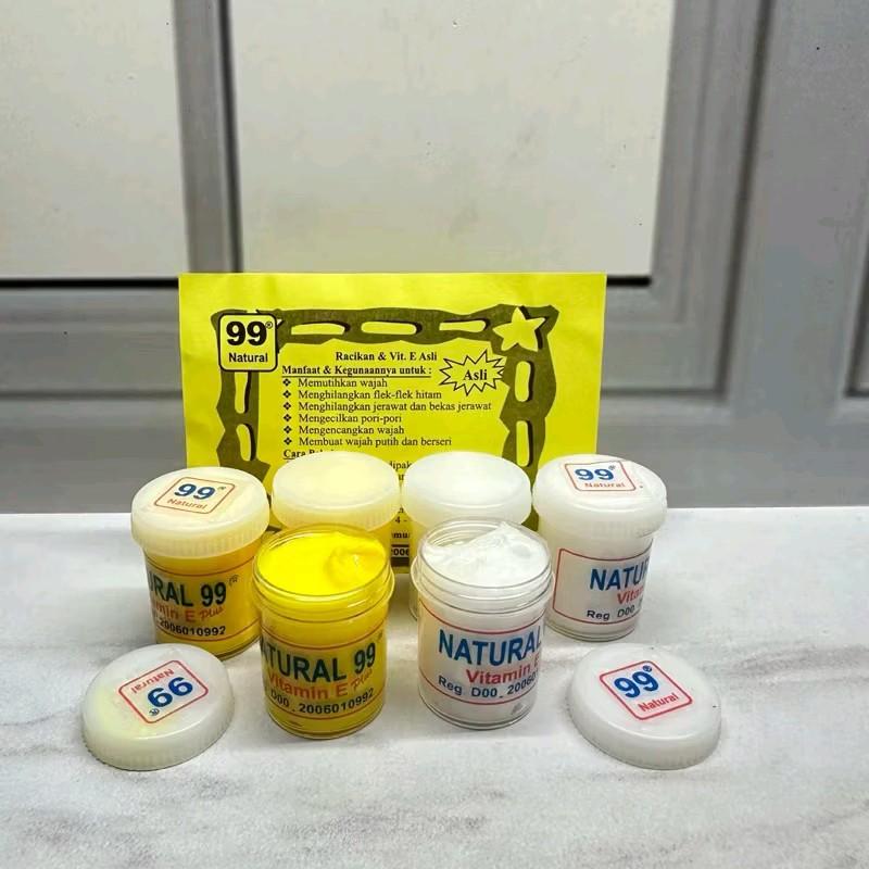 Krim Natural 99 Asli Siang & Malam Whitening Original Ecer Pelembab ...