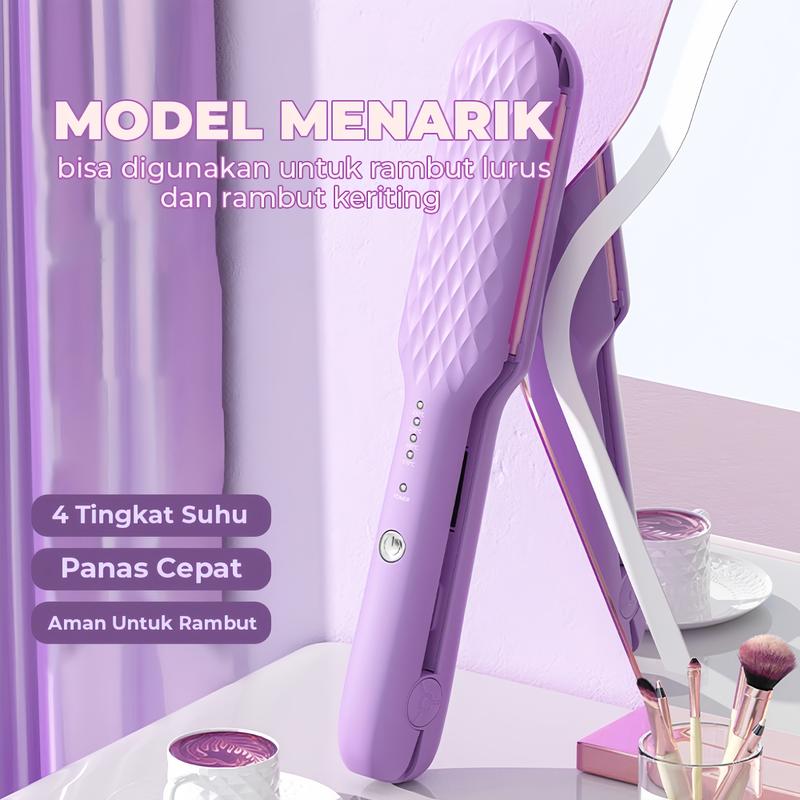 Catok Lurus Iron Catokan Rambut Pelurus Hair Styler 2 in 1 Hair ...