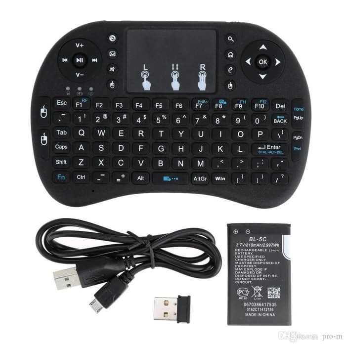 Jual Mini Wireless Keyboard Smart Android Tv Box STB Touch Pad Mouse ...