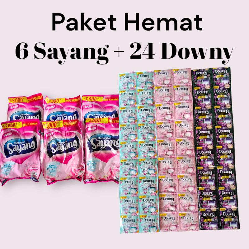 Paket Murah 6 Sayang 5000 + 24 Downy 500 - Shop | Tokopedia