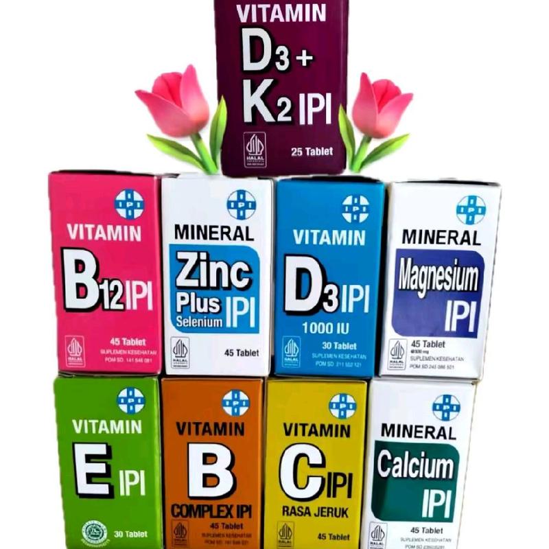 IPI Vitamin Ipi Berbagai Varian Termasuk D3 K2 B12 Zinc Magnesium E B ...
