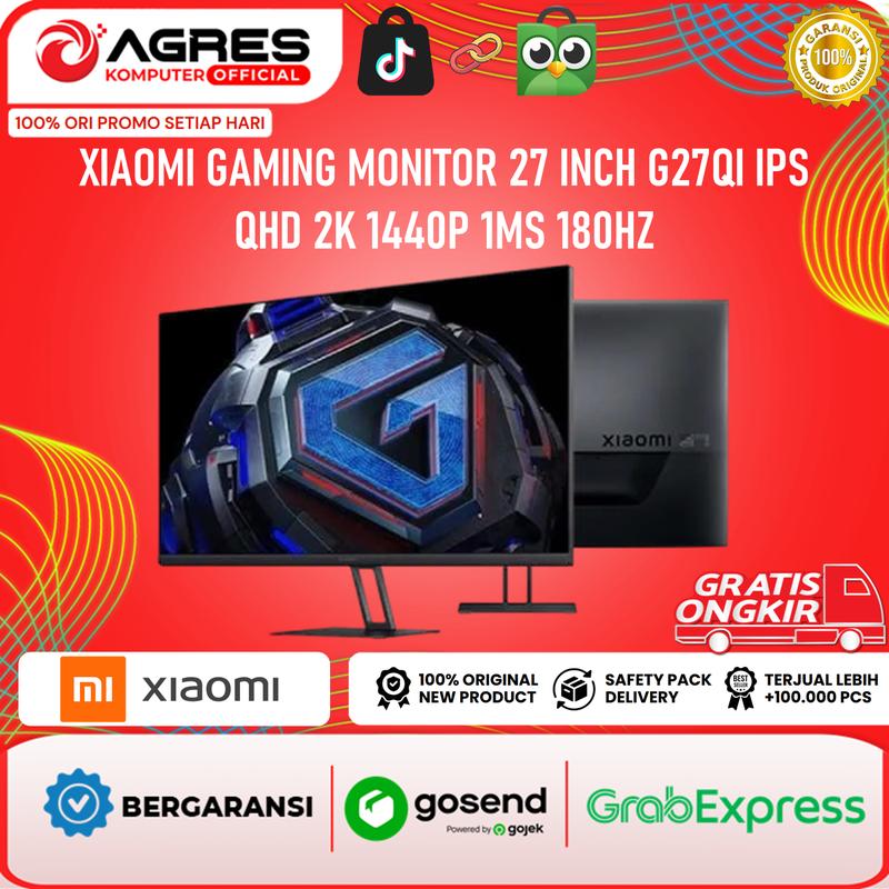 XIAOMI GAMING MONITOR 27 INCH G27QI IPS QHD 2K 1440P 1MS 180HZ ...