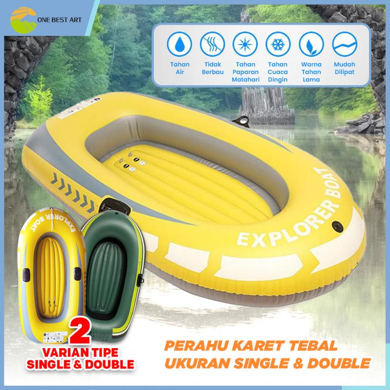 Perahu Karet Inflatable Boat Pelampung Kapal Angin Olahraga Dayung ...
