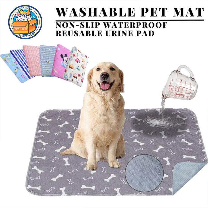 Washable Pet Mat Non-slip Waterproof Dog Mat Absorbable Dog Urine ...