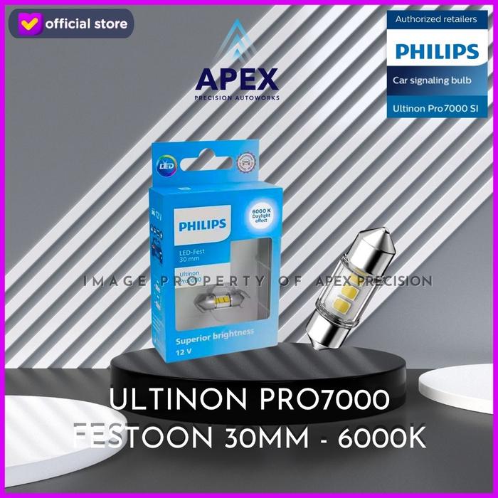 Jual PHILIPS ULTINON PRO7000 FESTOON 30MM 6000k DAYLIGHT EFFECT 12V ...