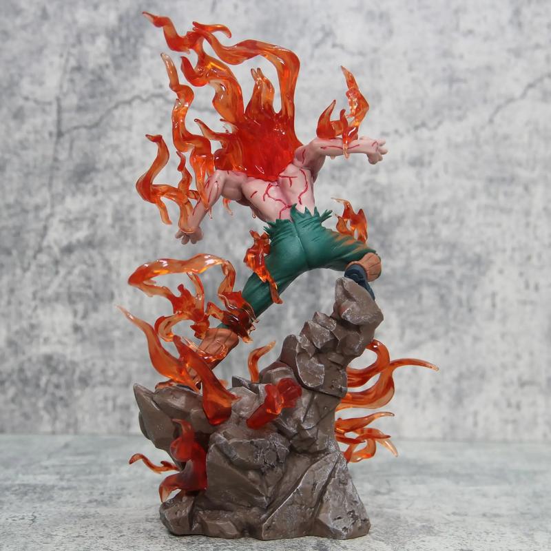 28cm Naruto Might Guy Figure Ten Years of Shinobi Anime Action Figure ...