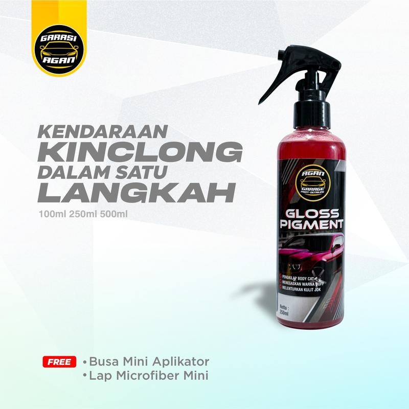 GLOSS PIGMENT Pengkilap body motor, mobil, body doff dasboard Car ...