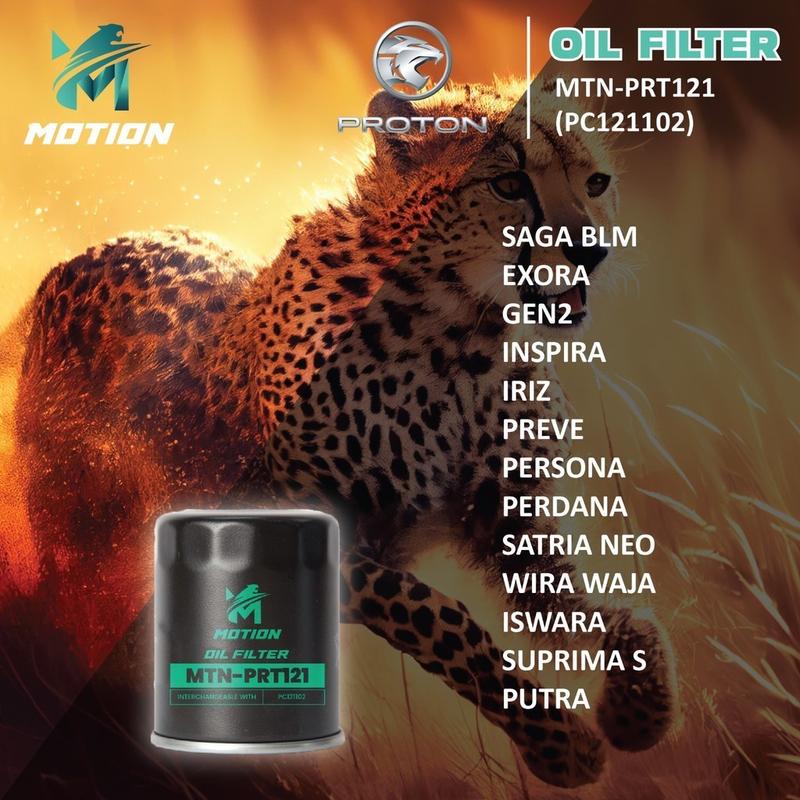 MOTION Oil Filter PRT121 PROTON Inspira Exora Perdana Waja Preve ...
