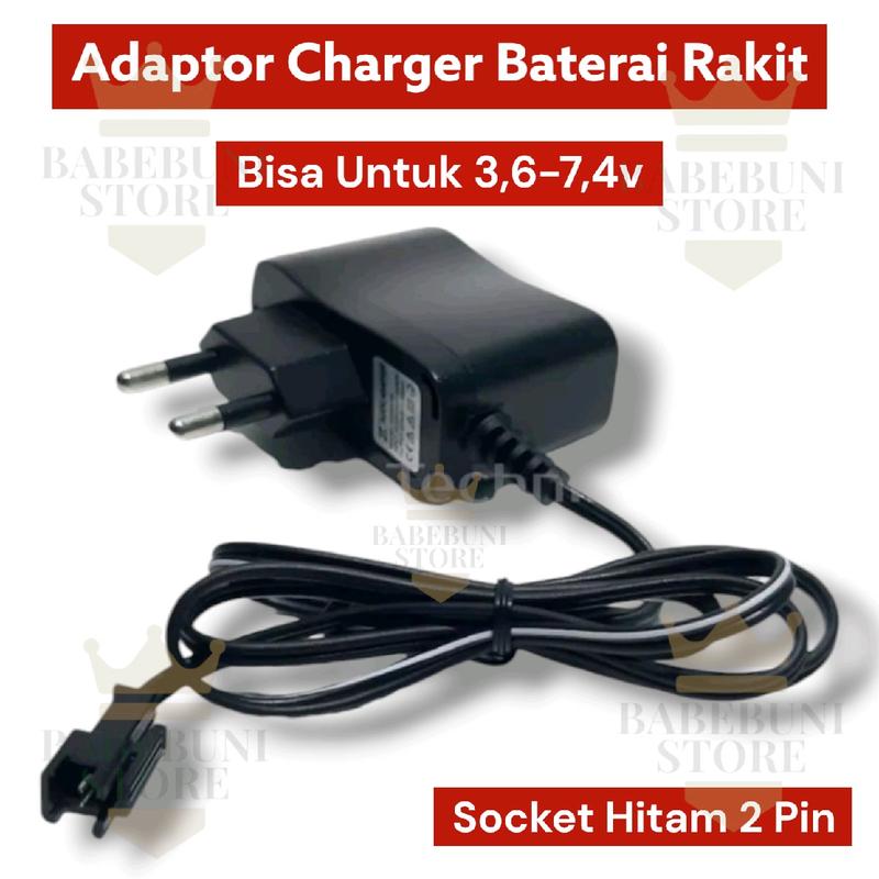 ALAT CAS ADAPTOR CHARGER BATERAI Rakit 2Pin RC 3.6v-7.4v UNTUK - Shop ...