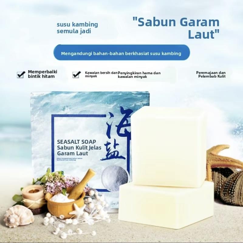 Sabun garam laut susu kambing asli sabun buatan tangan unise - TikTok ...