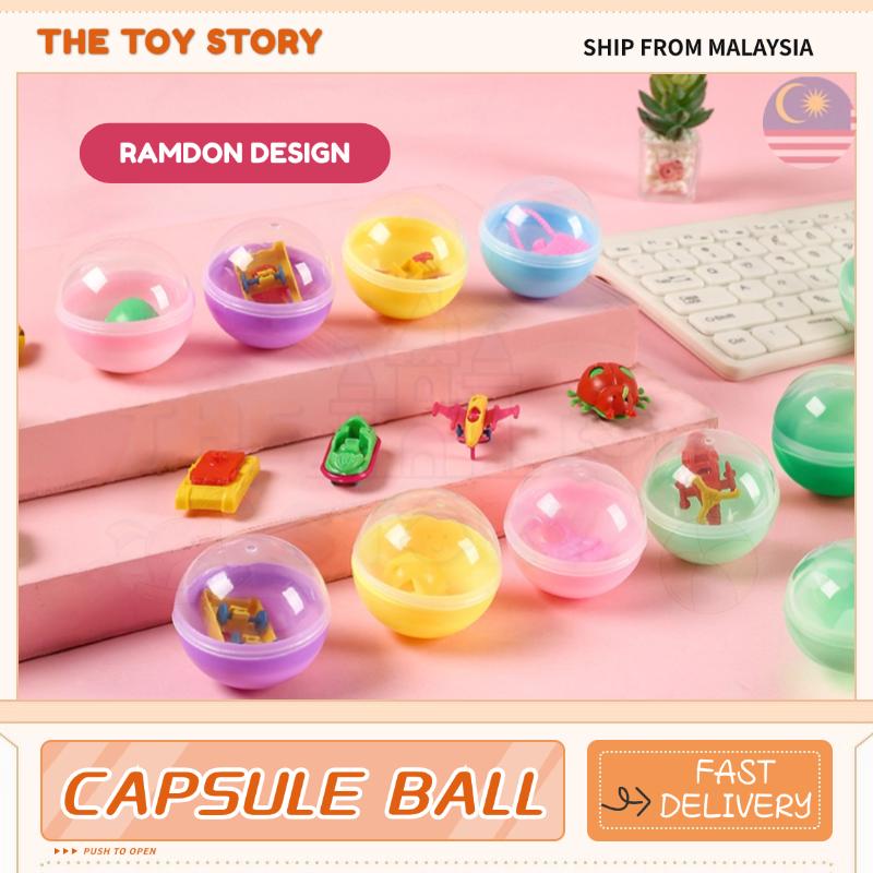 45MM Plastic Capsule Lucky Draw Ball Surprise Egg With Toy Animal ...
