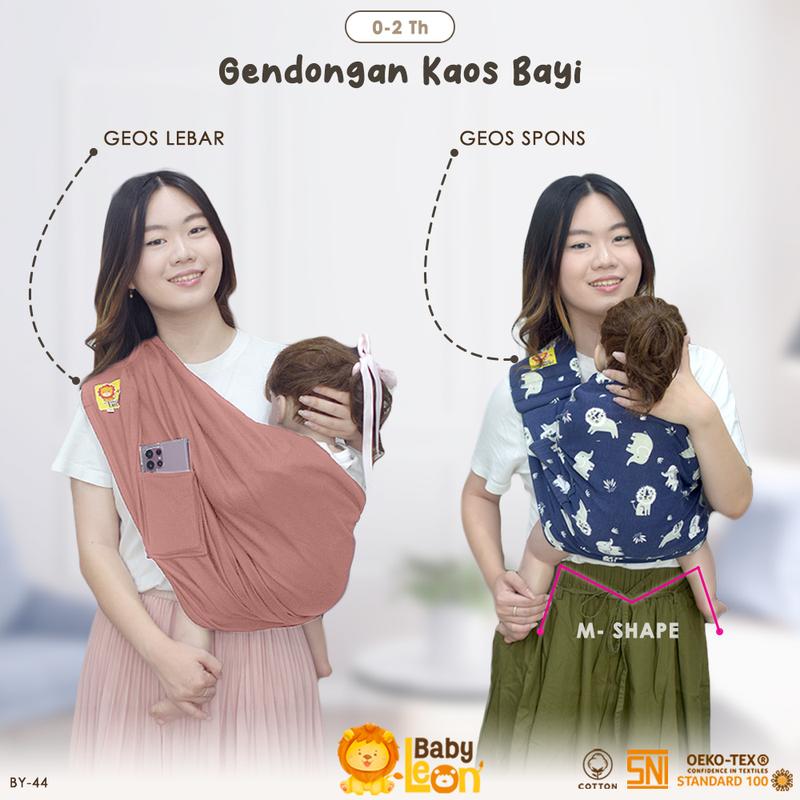 BABY LEON gendongan Bayi Depan Polos Kaos Geos Baby Leon Murah - Shop ...