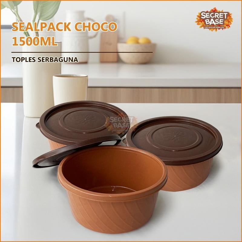 [COD] SEALPACK BULAT CHOCO 1500ml - Toples Lebaran /Toples Kue - Shop | Tokopedia