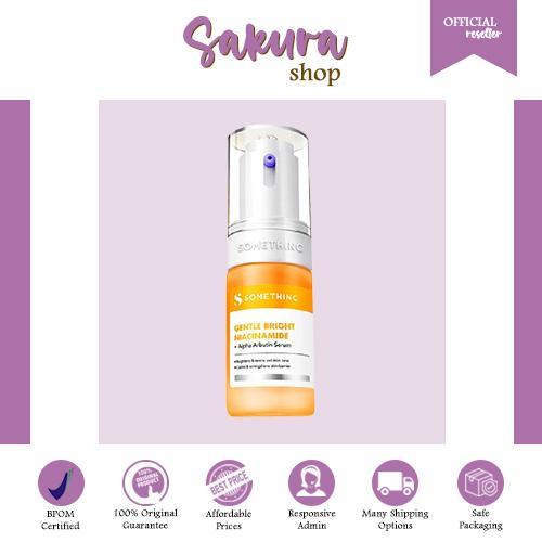 Promo SOMETHINC Gentle Bright Niacinamide + Alpha Arbutin Serum 20ml ...