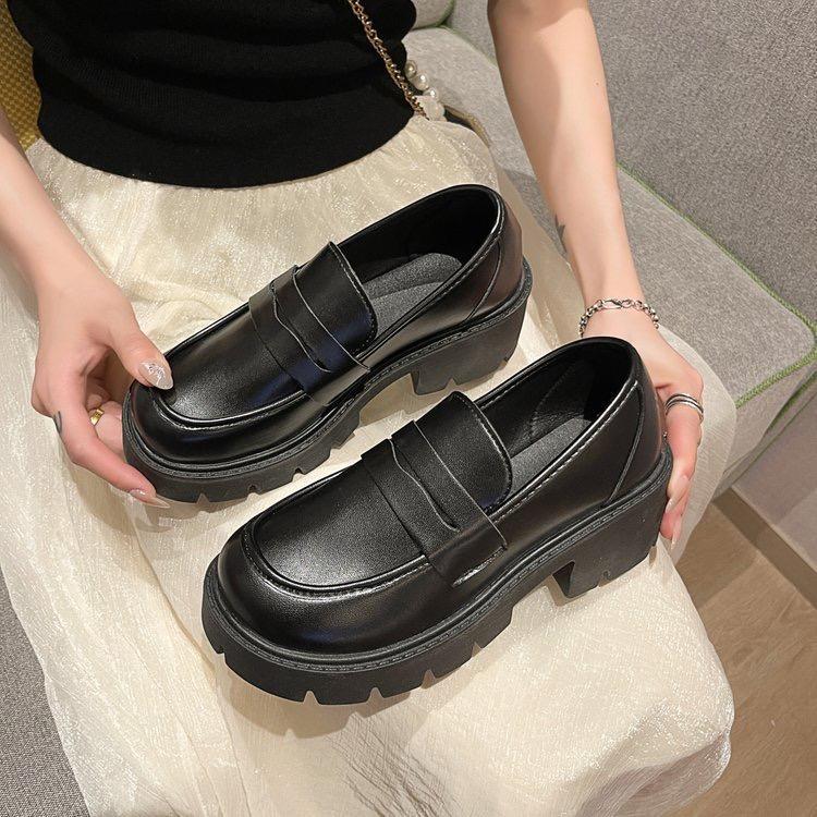 Japanese Style Thick Bottom Preppy Loafers for Women Comfort - TikTok ...