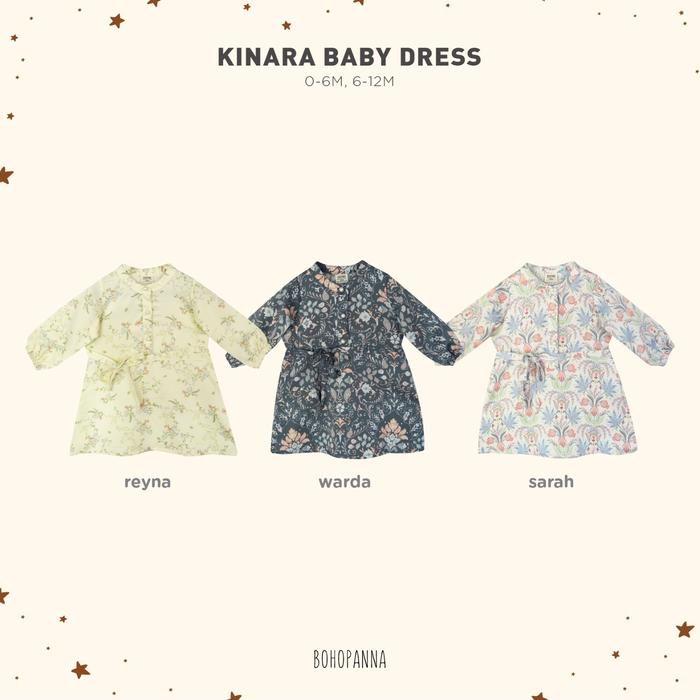 Promo BOHOPANNA - RAYA COLLECTION - KINARA BABY DRESS - GAMIS ANAK ...
