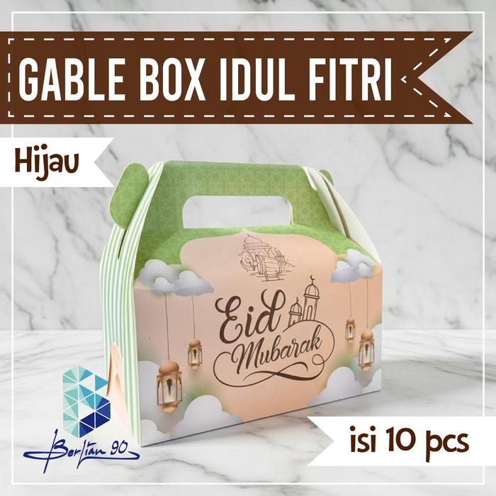 Promo ( 1 pcs ) Box Gable Idul Fitri / Packaging Toples / Box Hampers ...
