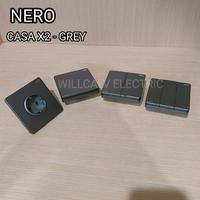 Jual NERO IB series CASA X2 GREY Abu-Abu stop kontak saklar tunggal ...