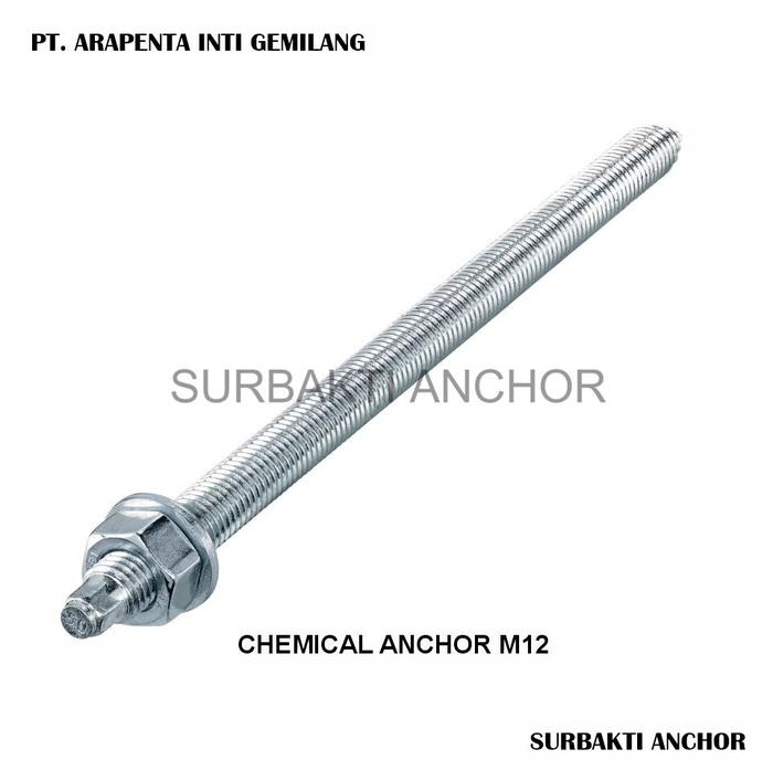 Promo Angkur M12 /CHEMICAL ANGKUR M12 / STUDBOLT / CHEMICAL ANCHOR ...