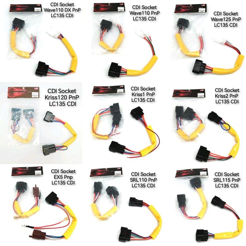 SOCKET CDI LC135 PNP EX5 W110 W125 SRL110 SRL115 KRISS - TikTok Shop ...