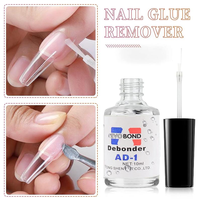 False Nail Glue Debonder With Brush Fake Nail Rhinestone Art - TikTok ...