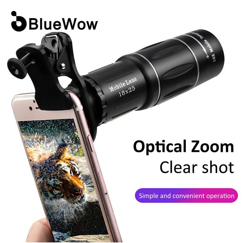 Kanta telefoto BlueWow-18x untuk telefon bimbit, teleskop foto - TikTok ...