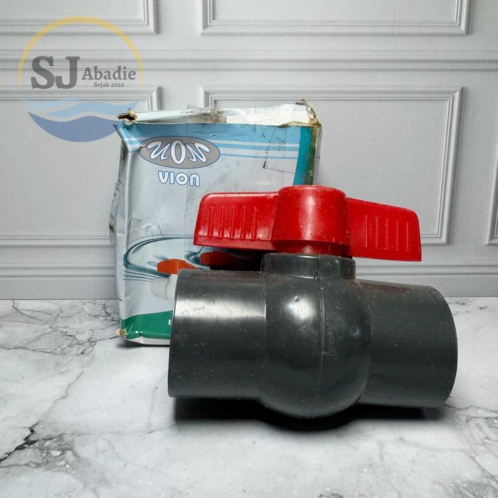 Jual VION Stop Kran Ball Valve Plastik Pvc 1 1/4 - 1 1/2 - 2 - 2,5 - 3 ...