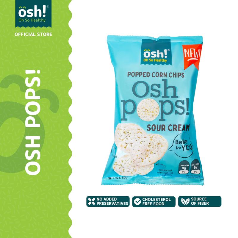 OSH Pops! Sour Cream - 80g Snack Corn Tangy Nata - TikTok Shop Philippines