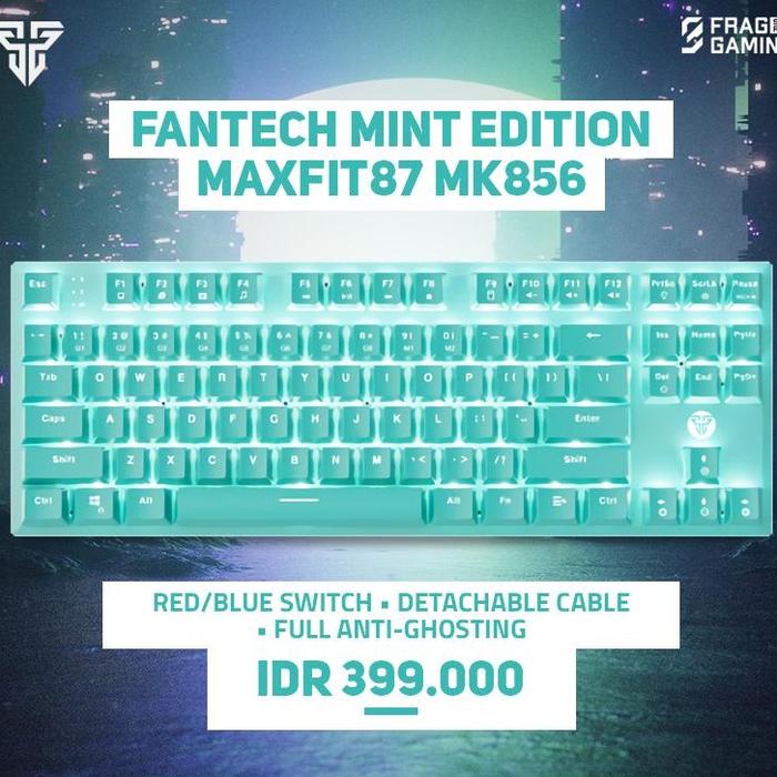 Jual Fantech MINT EDITION MAXFIT87 MK856 TKL Mechanical Gaming Keyboard ...