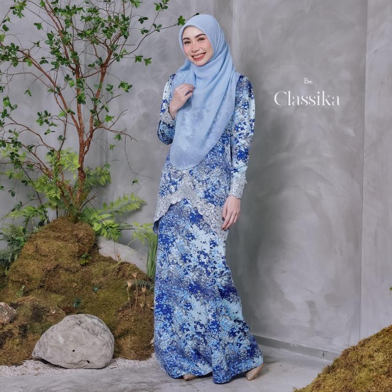 bymadeeha Classika Kurung Modern Printed - TikTok Shop Malaysia