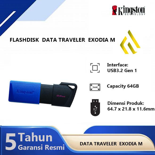 Jual Flashdisk Kingston Data Traveler Exodia DTXM 64GB USB 3.2 Flash ...