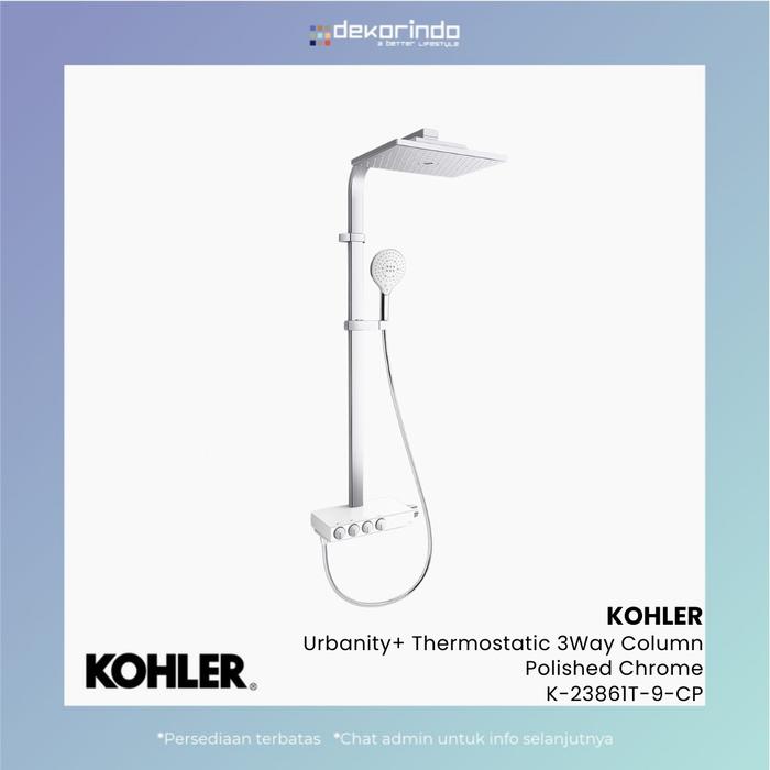 Promo KOHLER - URBANITY+ THERMOSTATIC 3-WAY SHOWER COLUMN W ...