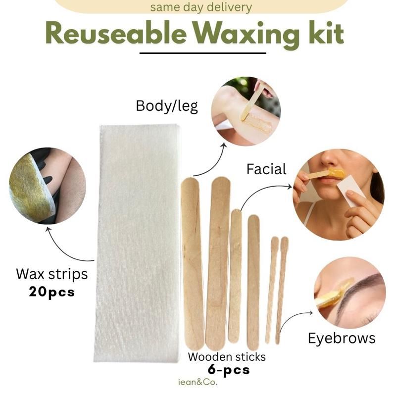 Waxing kit for hair removal wax Body Care reusable wax strip - TikTok ...